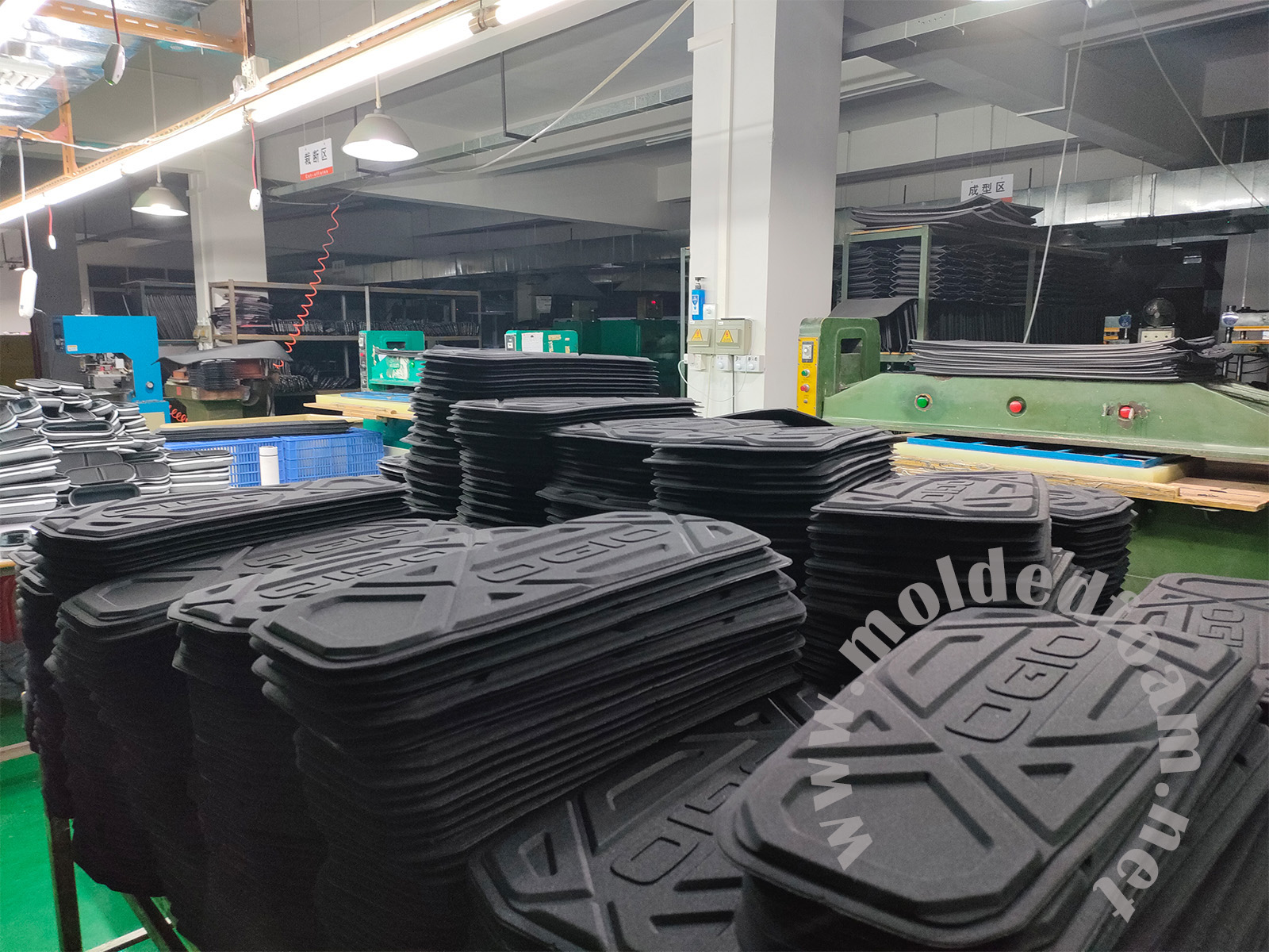 Compression Molding foam parts for backpacks